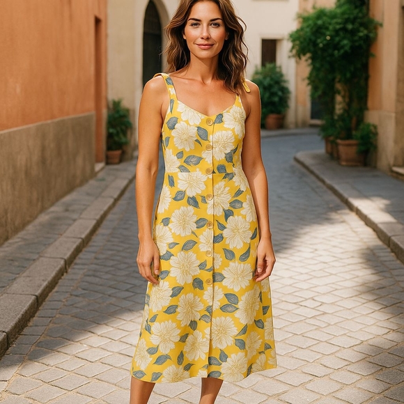 Monteau Los Angeles | Dresses | Nwot Monteau Los Angeles Large Floral ...